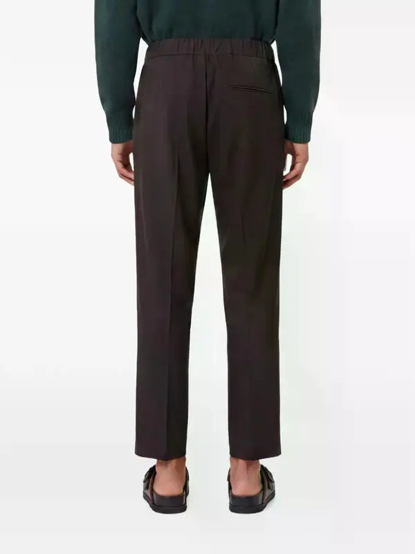 COSTUMEIN Elasticated-waistband Pressed-crease Trousers