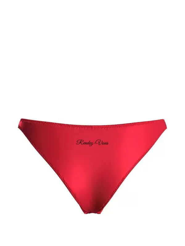 SCANDALE Dédicace Embroidered Satin Briefs
