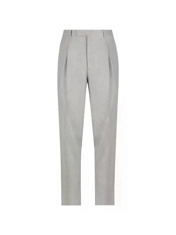 Zegna Pleated Tapered Trousers