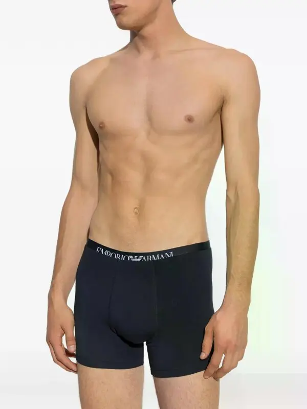Emporio Armani Logo-waistband Boxer Shorts