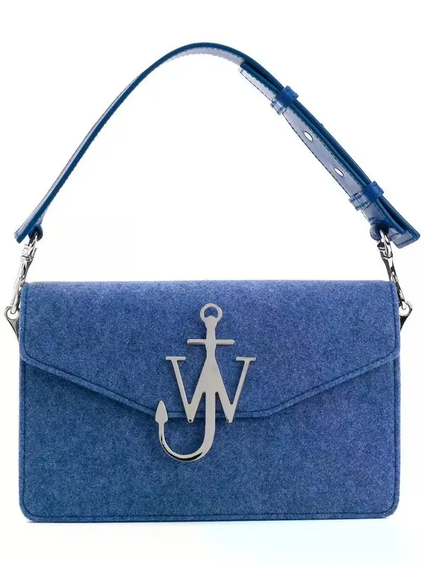 JW Anderson Royal Felt Logo Purse