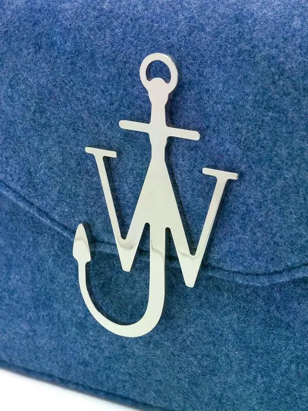 JW Anderson Royal Felt Logo Purse