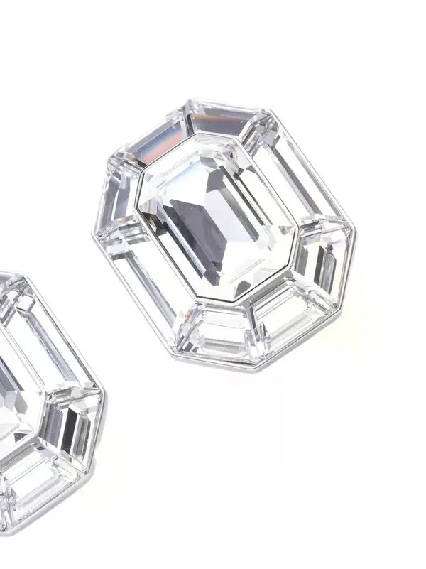 SWAROVSKI Lucent Crystal Clip-on Earrings - Silver