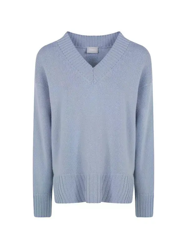 DRUMOHR V-neck Wool Sweater - Blue
