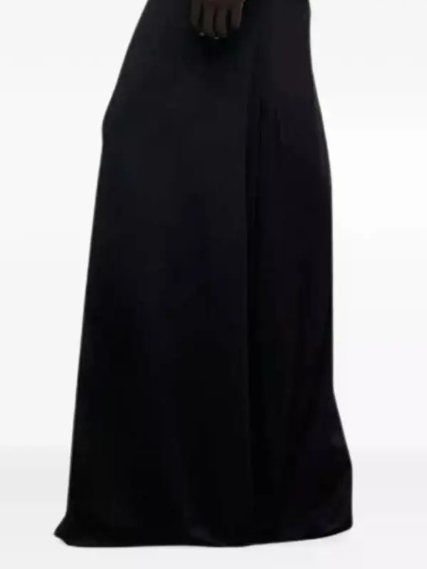 Victoria Beckham Ruched Long-sleeve Maxi Dress - Black