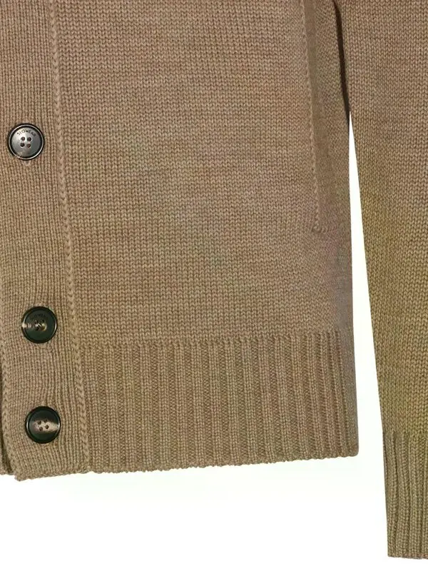 ZANONE Button-up Ribbed-trim Virgin Wool Sweater