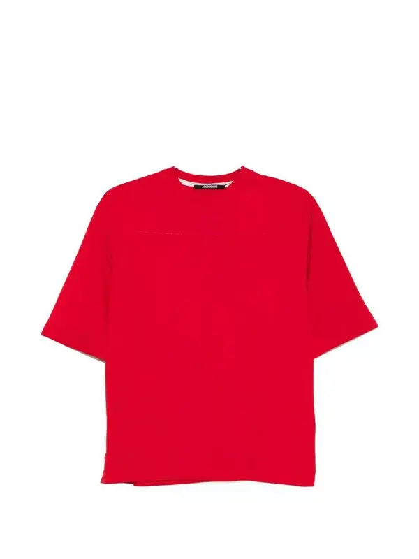 Jacquemus Rond Carre Logo-patch T-shirt - Red