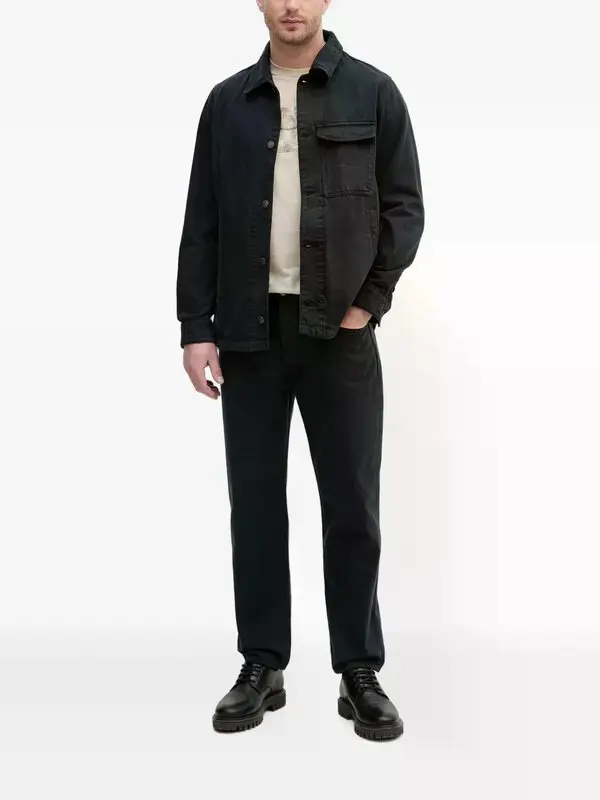Armani Exchange Logo-patch Palm-print T-shirt