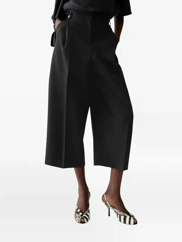 Jacquemus Pleated Cropped Trousers