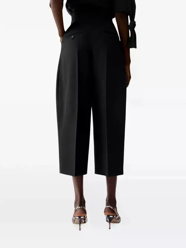 Jacquemus Pleated Cropped Trousers