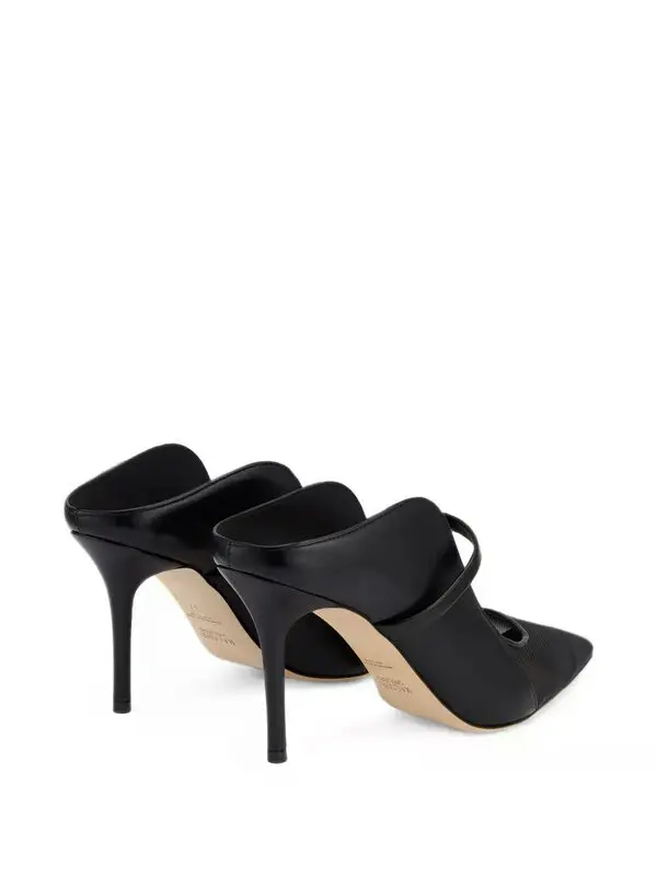 MALONE SOULIERS Maureen Arc Mesh-panel Heeled Mules