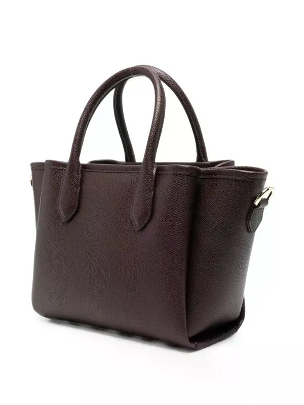 Emporio Armani Grained Leather Tote Bag