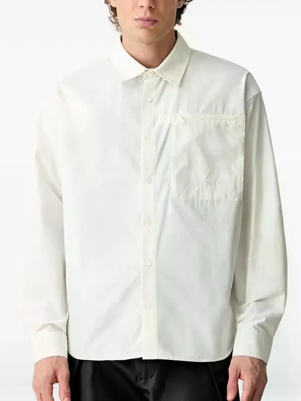 Rains Logo-embroidered Chest-pocket Shirt