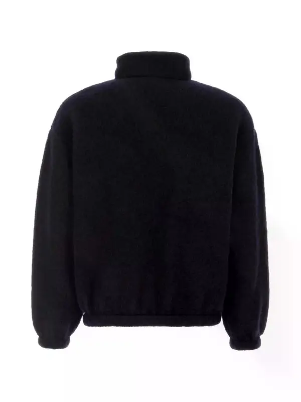 JIL SANDER Quarter-zip Wool-blend Sweater