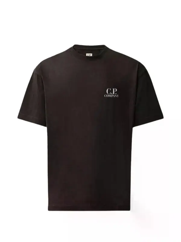 C.P. COMPANY Logo-print T-shirt - Black