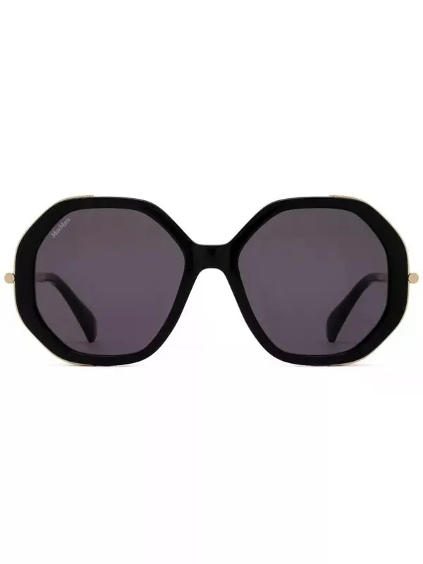 Max Mara Geometric Frame Sunglasses - Black