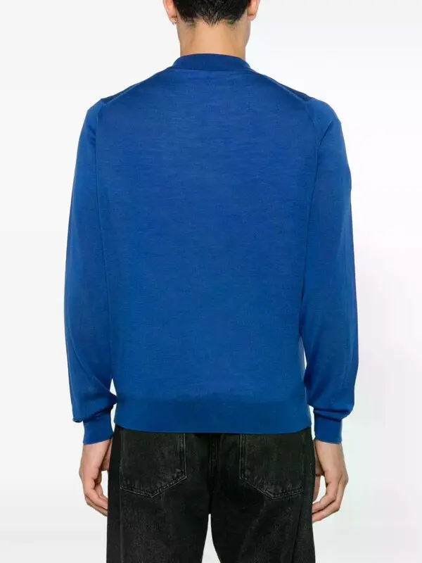 John Smedley Belper Long-sleeve Polo Sweater