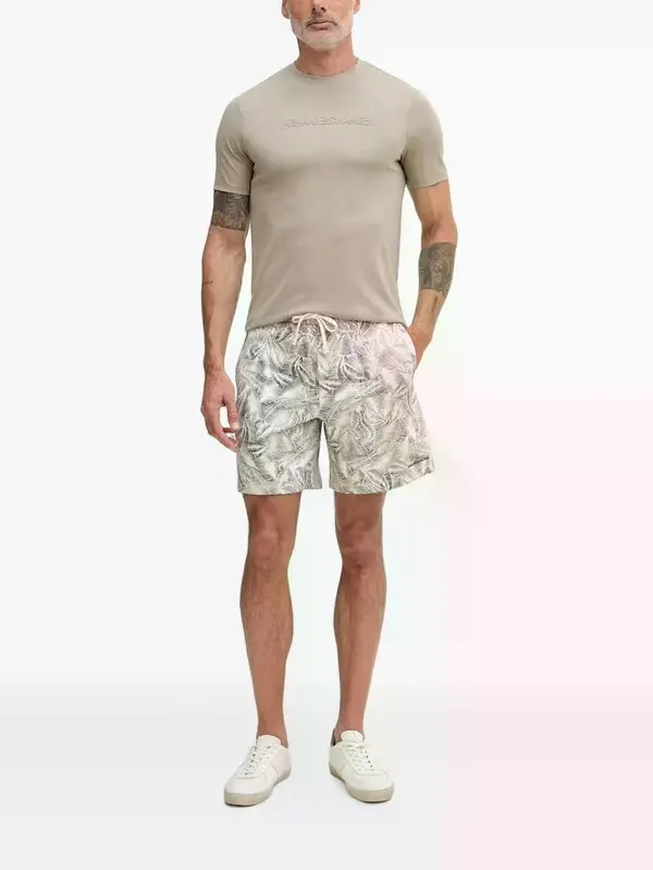 Armani Exchange Logo-embossed T-shirt - Neutrals