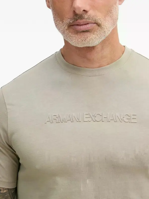 Armani Exchange Logo-embossed T-shirt