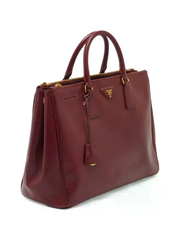 Prada Double-zip Saffiano-leather Tote Bag