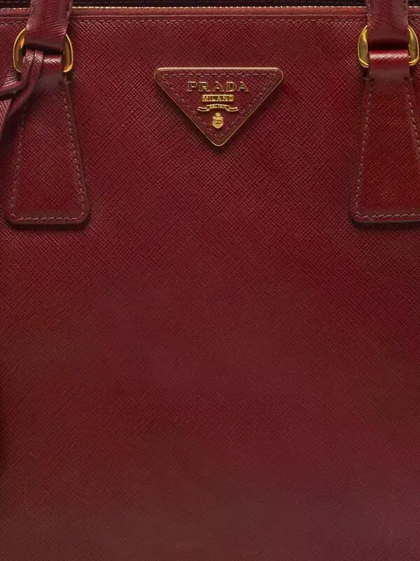 Prada Double-zip Saffiano-leather Tote Bag