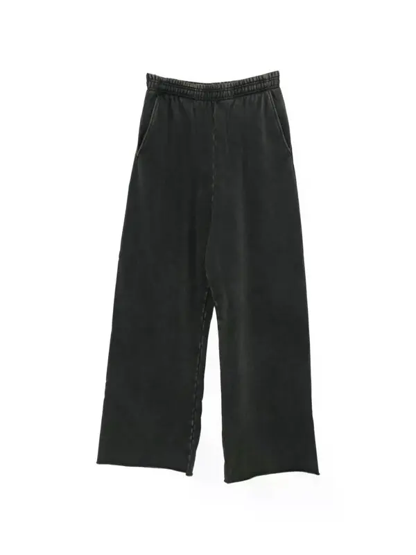 ENTIRE STUDIOS Faded Effect Elasticated Waist Track Pants - Black