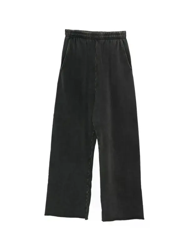 ENTIRE STUDIOS Faded Effect Elasticated Waist Track Pants - Black