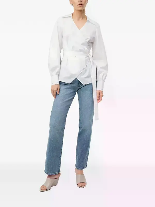 BOSS Regular-fit Blouse With Wrap Front