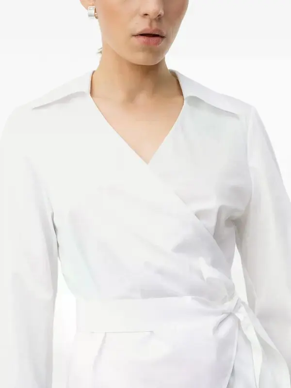 BOSS Regular-fit Blouse With Wrap Front