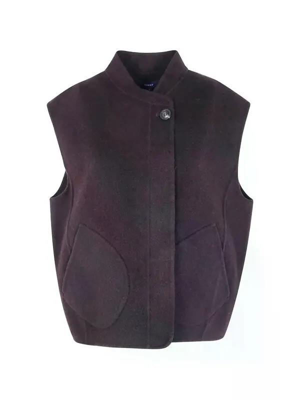Soeur Adeline High-neck Gilet - Brown