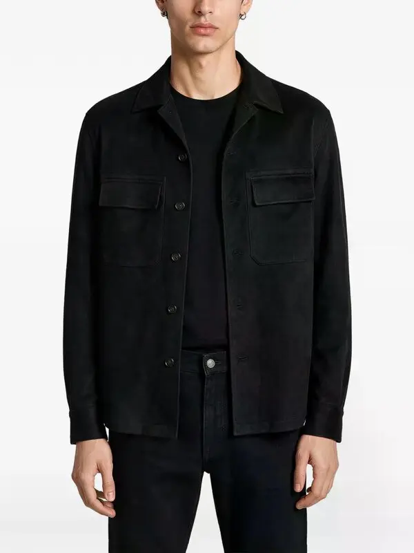 Zegna Suede Elbow-patch Jacket