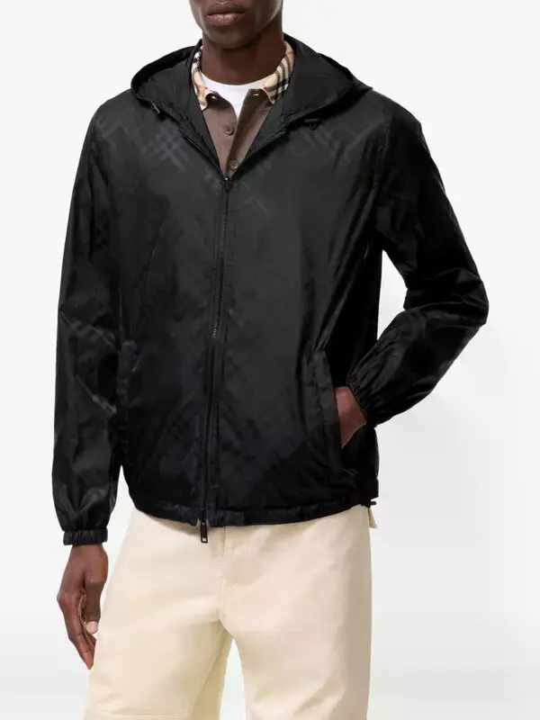 Burberry Reversible Check Hooded Jacket