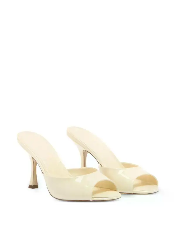 Sam Edelman Patent Leather Peep-toe Mules