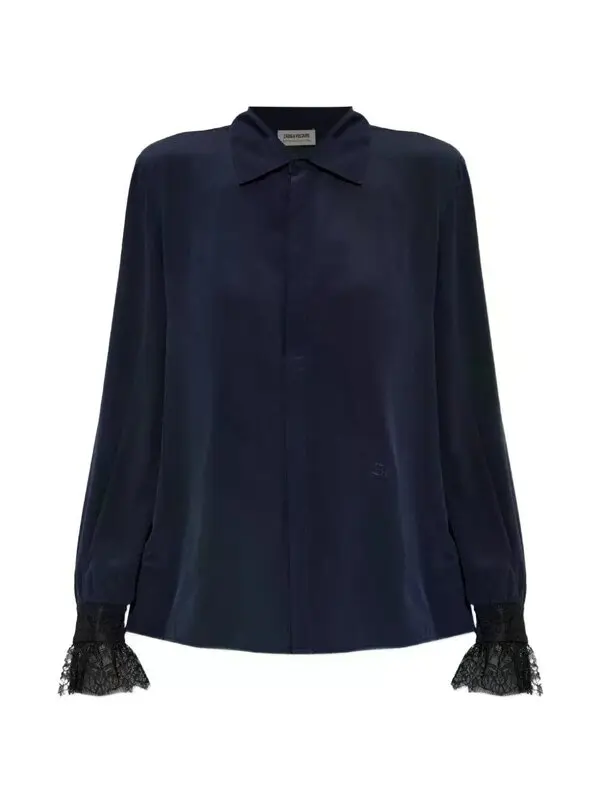 Zadig&Voltaire Thely Silk Shirt - Blue