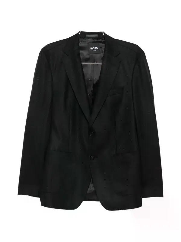 BOSS Textured Single-breasted Blazer