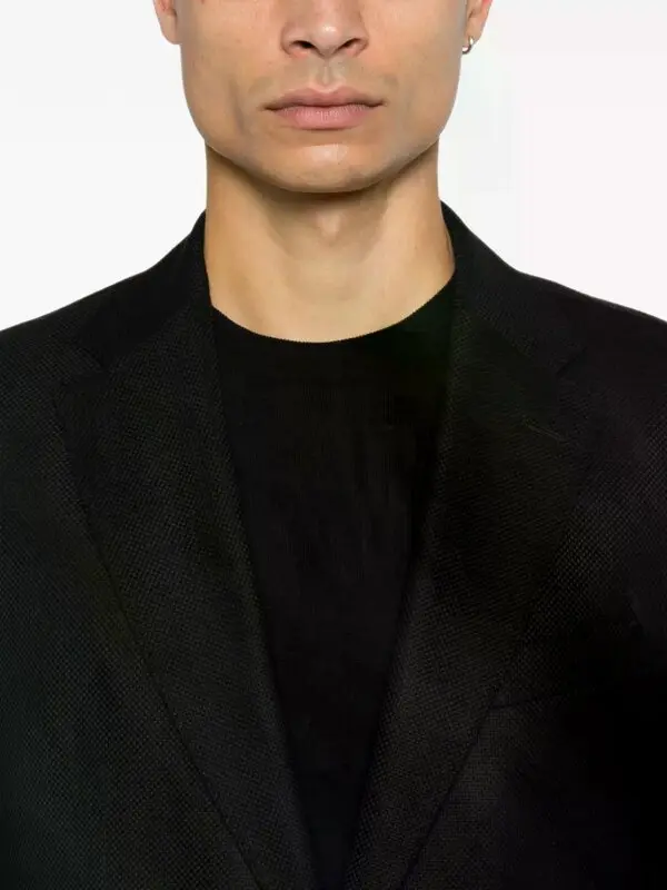 BOSS Textured Single-breasted Blazer