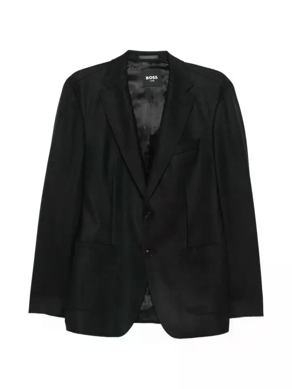 BOSS Textured Single-breasted Blazer