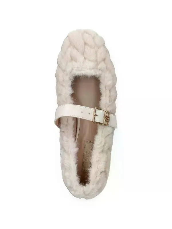 Liu Jo Synthetic-fur Ballet Flats