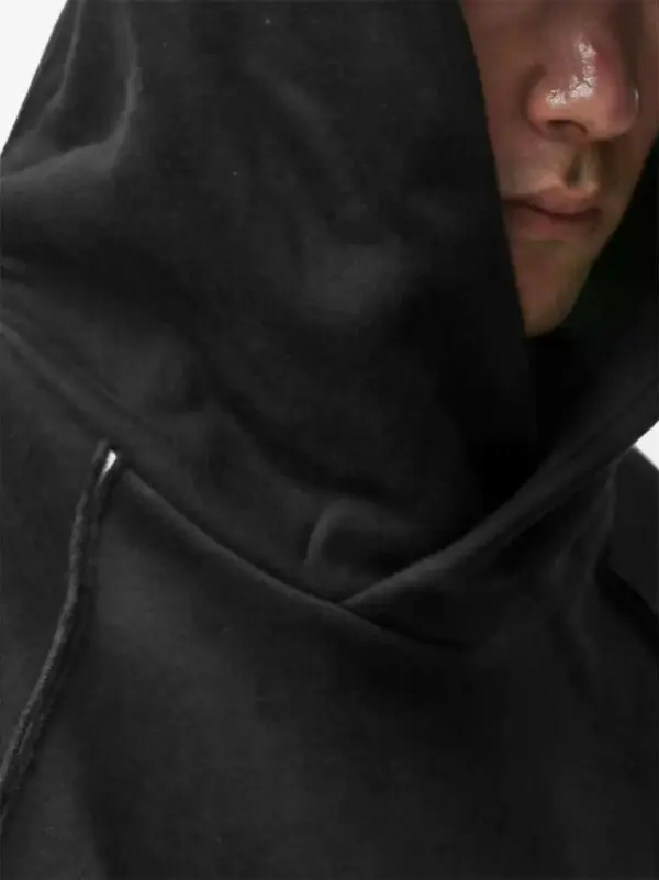 THOM KROM Raw-edge Trim Raglan Sleeve Hoodie
