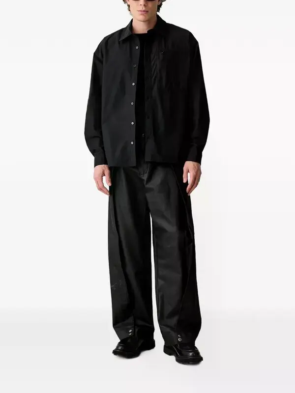 Rains Logo-embroidered Pocket Shirt