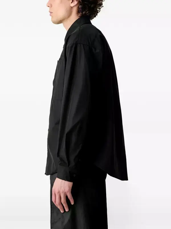 Rains Logo-embroidered Pocket Shirt