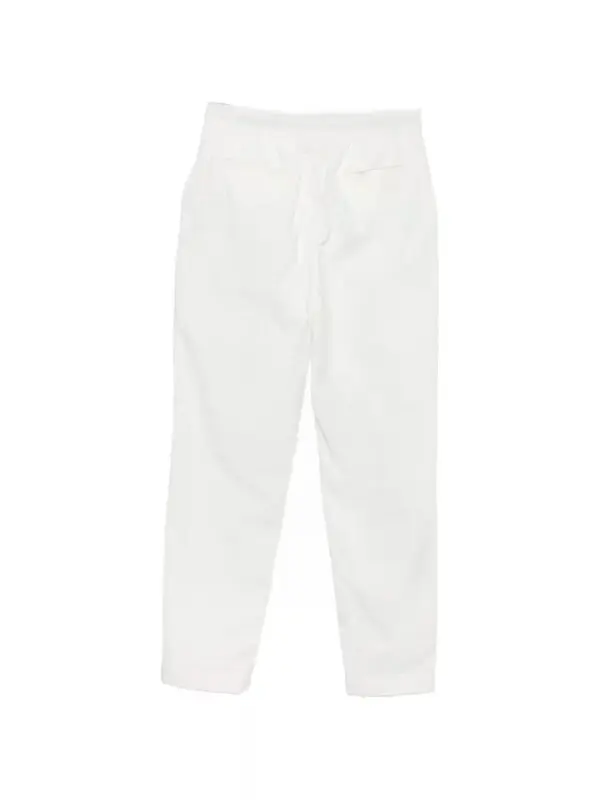 Eleventy Corduroy Drawstring Waist Trousers - White