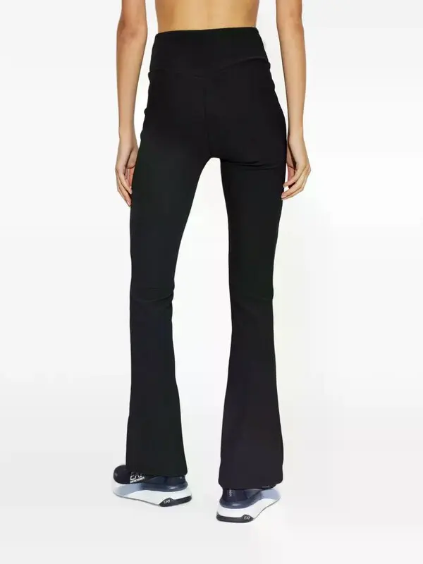 EA7 Ribbed Flared Track Pants