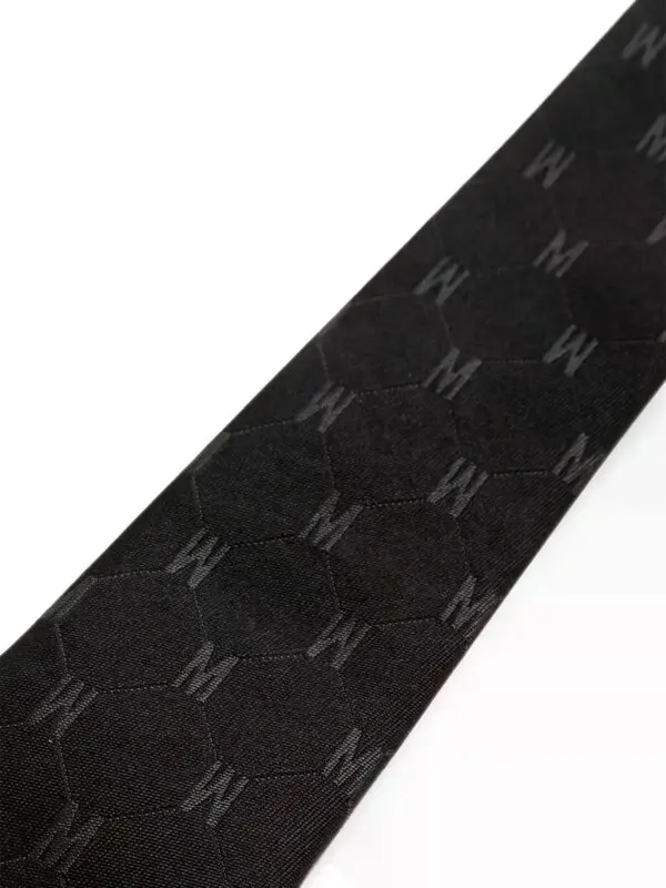 Moschino Logo-jacquard Silk Tie