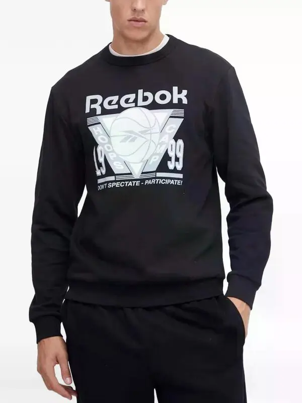 REEBOK Graphic-print Sweatshirt - Black