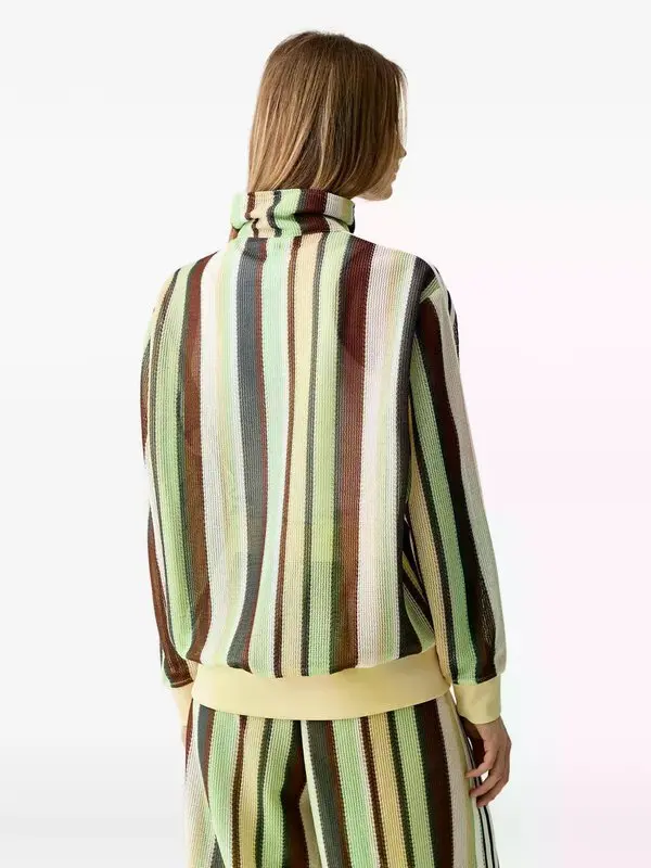 Adidas Striped Zip-up Sweatshirt
