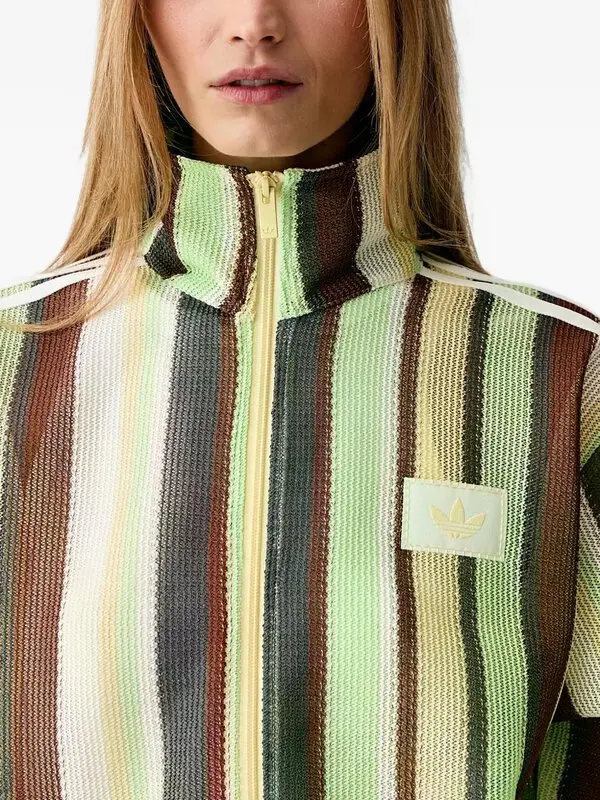 Adidas Striped Zip-up Sweatshirt
