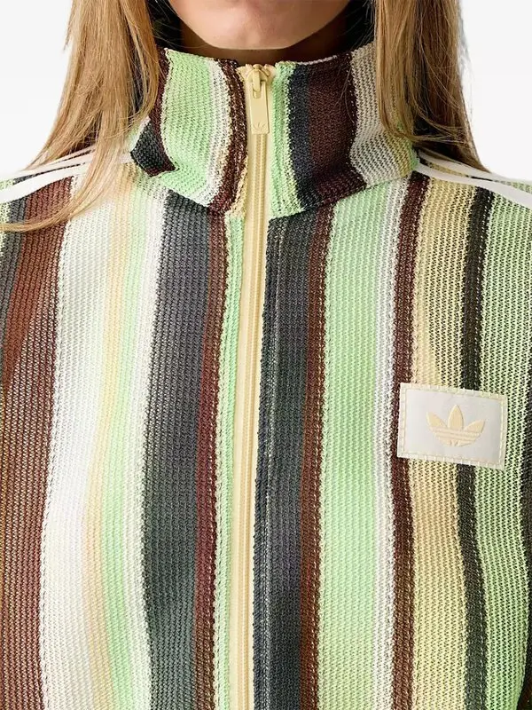 Adidas Striped Zip-up Sweatshirt