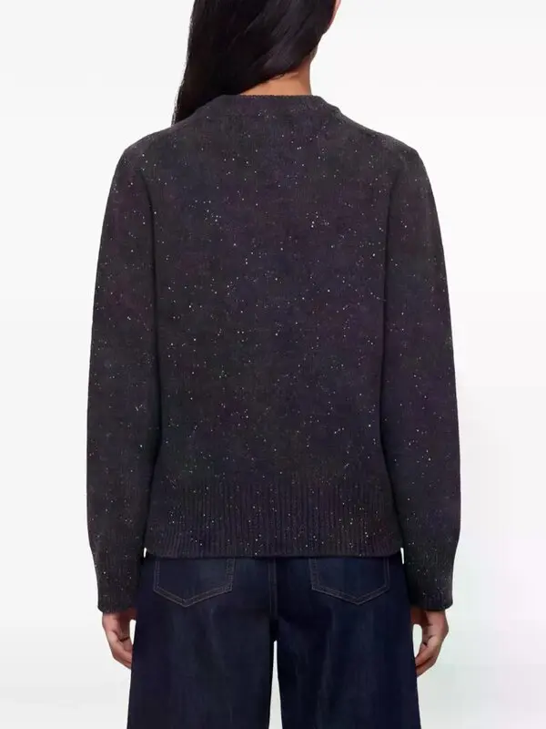 Loulou De Saison Baltra Crew Neck Sweater - Grey