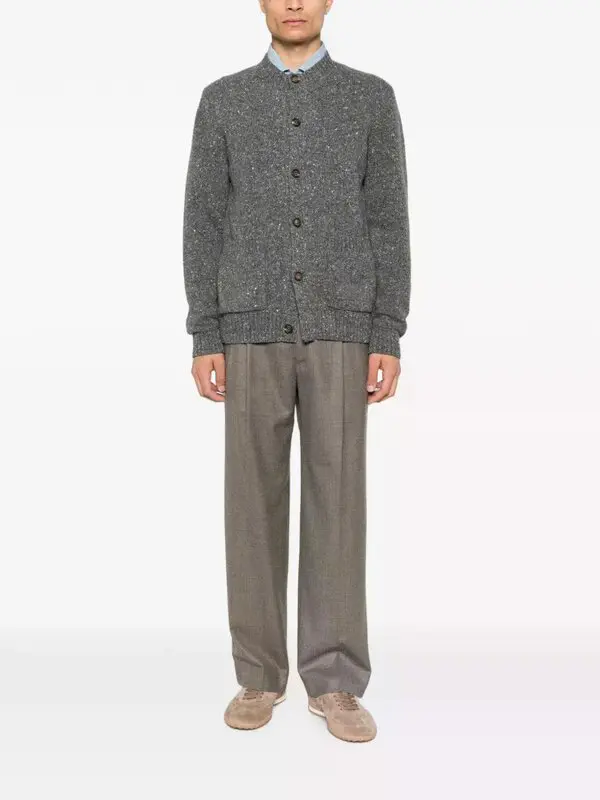 Eleventy Marl Knit Button-up Cardigan